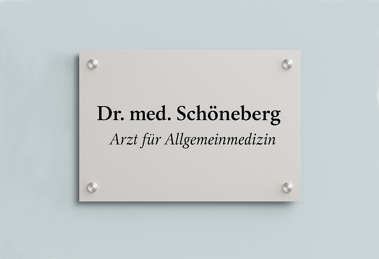 Metallschilder individuell gestalten - Schildermaxe