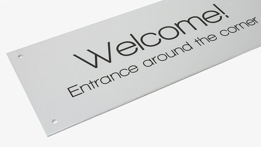 Aluminium Signs - Design your own aluminium sign - Signomatic