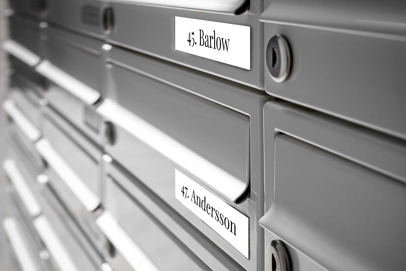Selbstklebende Namensschilder Für Briefkasten