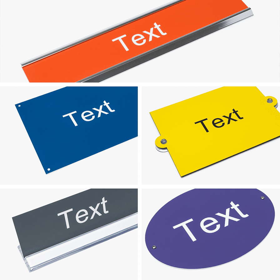 Plaques en plastique - Créez votre propre plaque - Signomatic